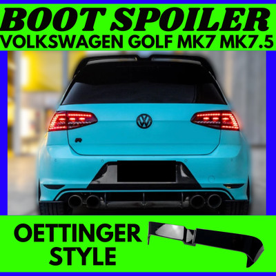 FOR VW GOLF MK7 MK7.5 GTI R HATCH OETTINGER STYLE REAR ROOF SPOILER ...