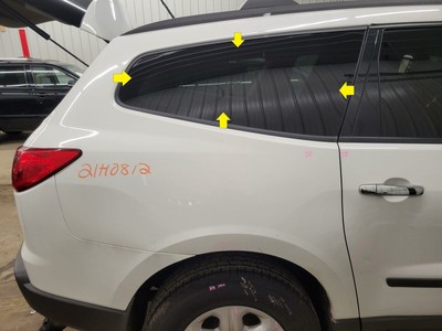 2009 CHEVY TRAVERSE PASSENGER RIGHT PRIVACY TINT QUARTER GLASS WINDOW ...