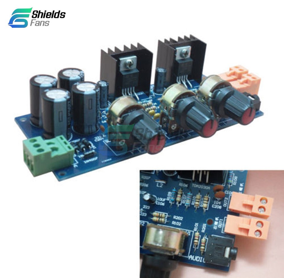 TDA2030A HI-FI 2.0 Dual Channel 18W*2 Amplifier Board Compatible LM1875 ...