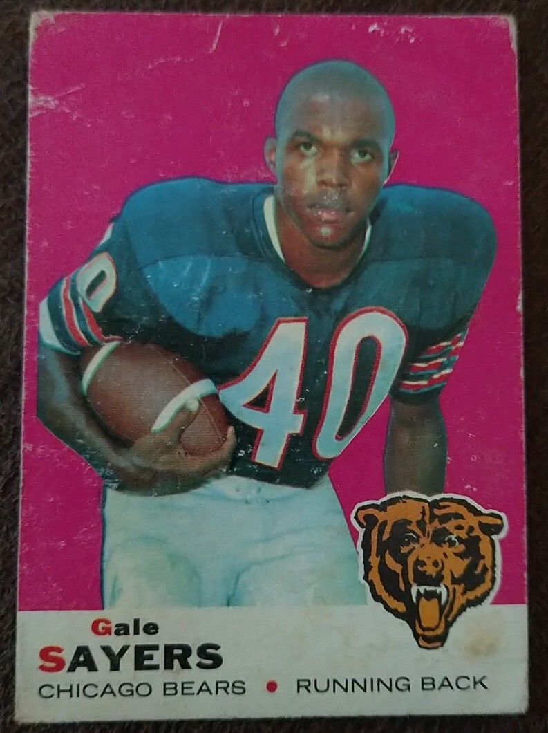 Gale Sayers 1969 Topps Football Card #51 Chicago Bears Vintage Original ...