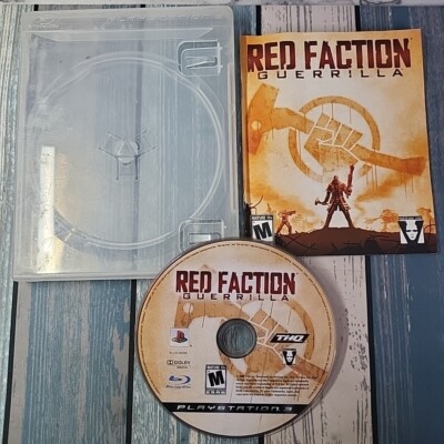 Red Faction: Guerrilla PS3 Mint Condition DISC & Manual W/Generic Case ...