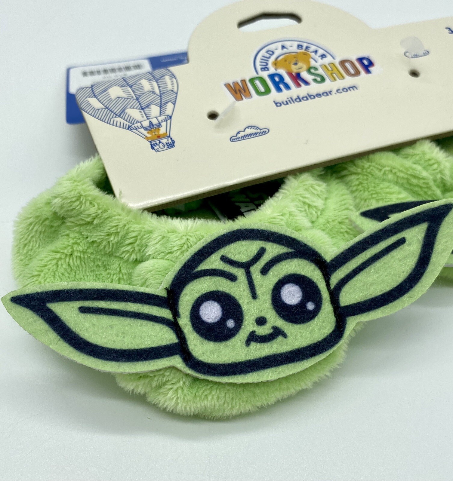 Build a Bear Star Wars Mandalorian Grogu Fuzzy Slippers Yoda NWT New w ...