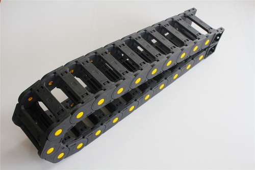 2X R55 25mm x 77mm Black Cable Drag Chain Open Type Wire Carrier 1M US ...