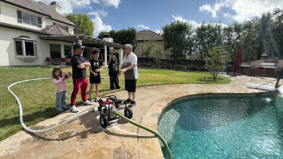 Home Fire Pump Swimming Pool – Wildfires Home Firefighting Fire Hose ...