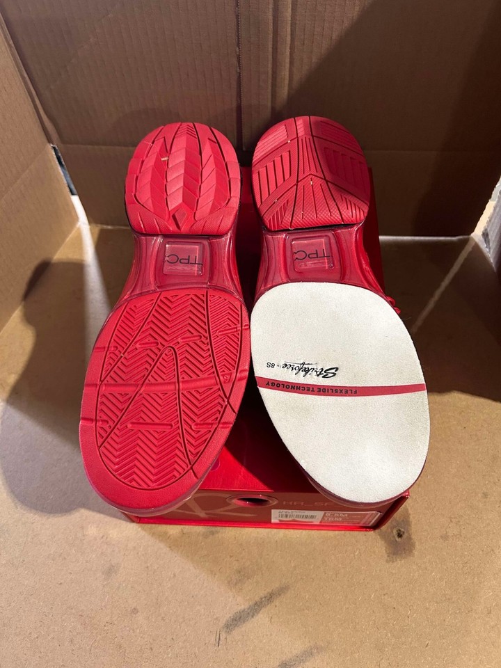 USED KR STRIKEFORCE TPC Alpha RED Bowling Shoes UNISEX RH SIZE 8.5M/10W ...