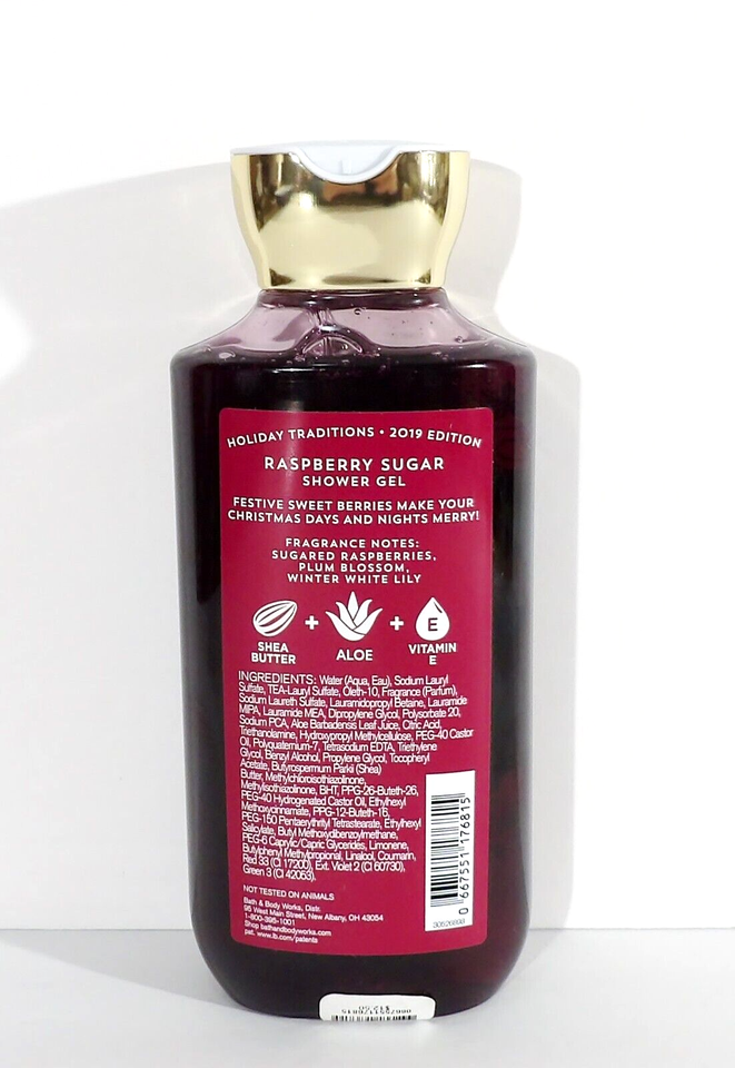 Bath & Body Works RASPBERRY SUGAR Shower Gel 10 oz NEW | eBay