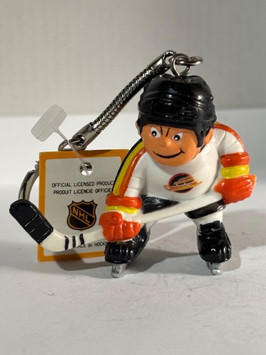 Vintage VANCOUVER CANUCKS Skater NHL Lil Sports Brat Hockey Keychain JF ...