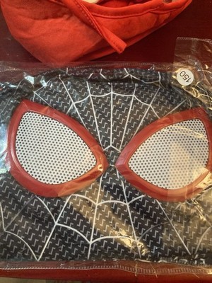 Spider-Man Black Web Mask Costume Accessory Kids Costume | eBay
