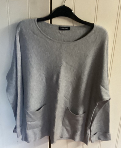 Women's used top in excellent condition pale grey size 42 REPEAT | eBay UK