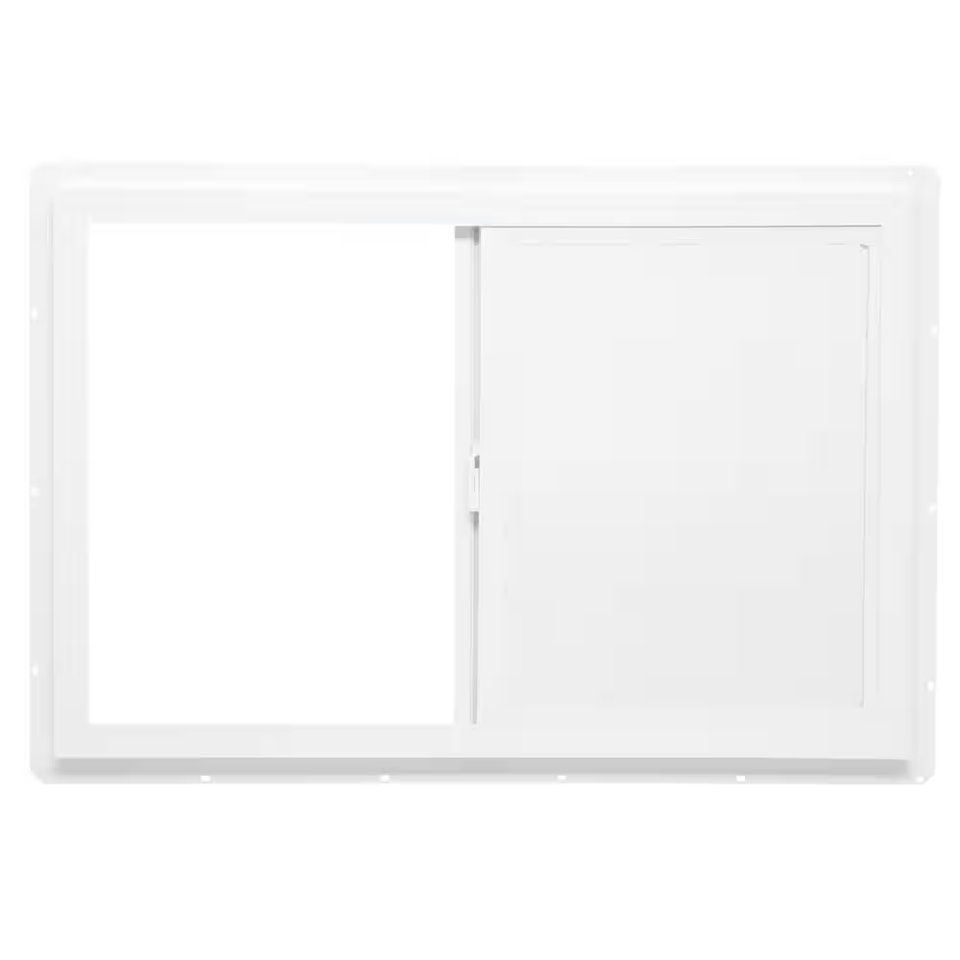 35.5 in. x 23.5 in. utility left-hand single slider vinyl window single ...