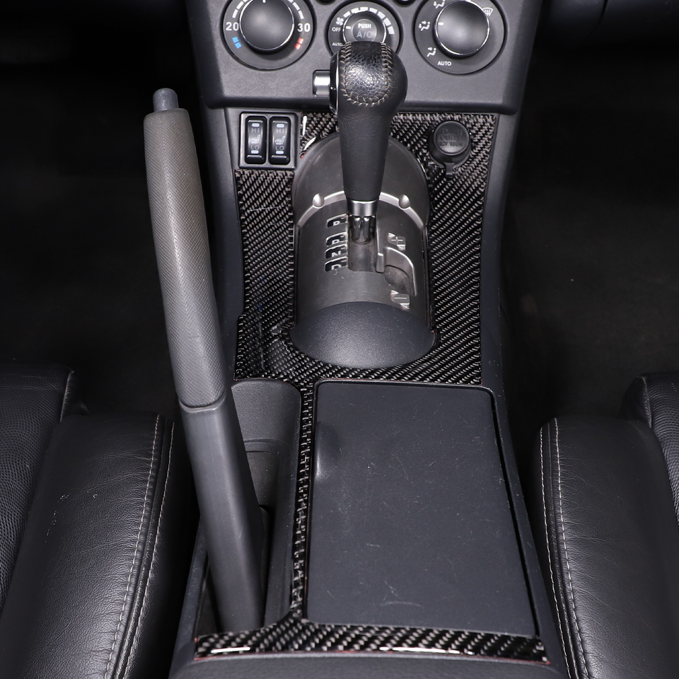 Carbon Fiber Center Console Gearbox Decorativ Panel For Mitsubishi ...
