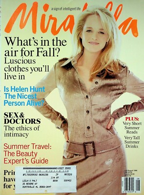 Mirabella Magazine Helen Hunt July/August 1996 110822R | eBay