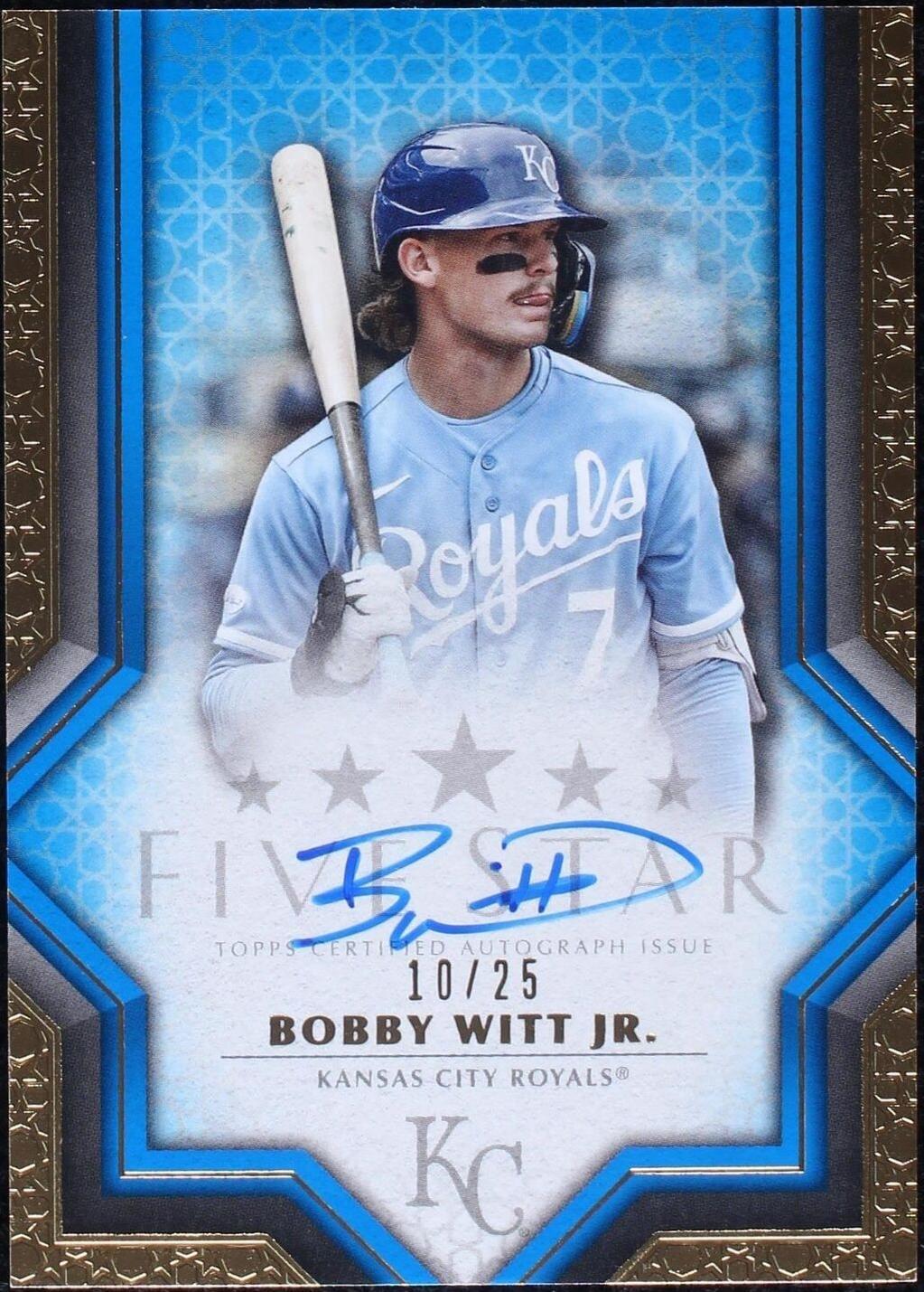 2023 Topps Five Star - Autographs Bobby Witt Jr. #FSA-BWI2 Blue /25 (AU ...