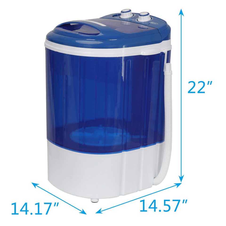 Portable Compact Mini laundry Washing Machine Washer&Spinner Drain Pump ...