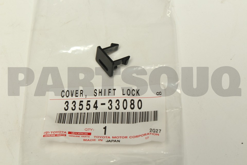 3355433080 Genuine Toyota COVER, SHIFT LOCK RELEASE BUTTON 33554-33080 ...