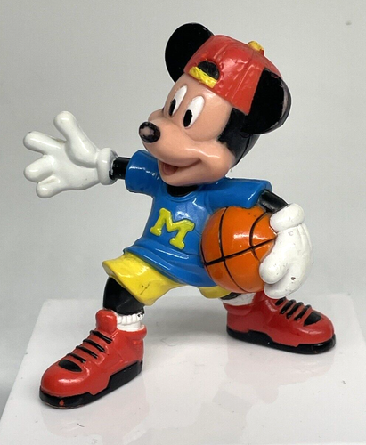 Mickey Mouse Vintage Disney Figure PVC 3" Basketball Mickey Impulse | eBay