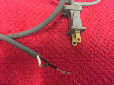 6FT GREY 2 WIRE ELECTRONIC POWER CORD | eBay