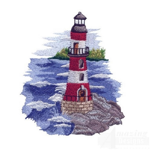 45 Scenic Lightouses Machine Embroidery Designs on USB | eBay
