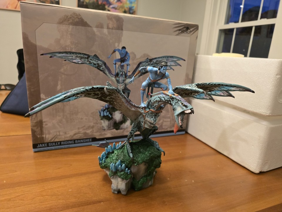 Disney Parks - Avatar Pandora Collectible - Jake Sully Riding a Banshee ...