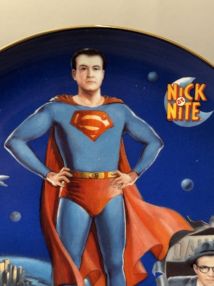 1991 Superman Nick At Nite George Reeves Plate Crest Studio MTV | eBay
