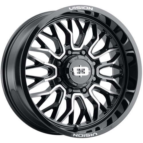Vision 402 Riot 20x10 5x5.5" -25mm Black/Machined Wheel Rim 20" Inch | eBay