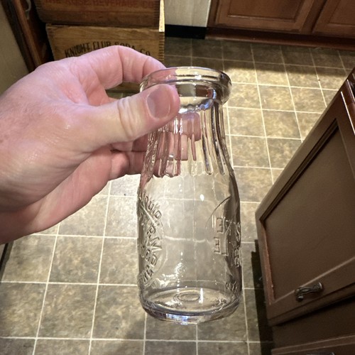 Avondale Farm A. H. Sherwood Embossed Half Pint Milk Bottle Lunenburg ...
