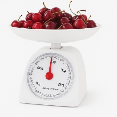 Kitchen Weight Scale White Round Mechanical Cooking Food Measuring ...