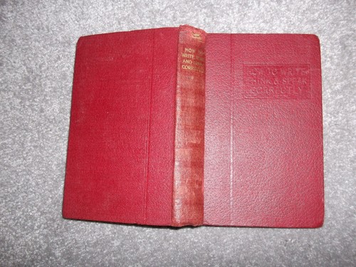 How To Write Think And Speak Correctly 1948 C E M Joad Hardback EBay how-to-write-think-and-speak-correctly-1948-c-e-m-joad-hardback-ebay