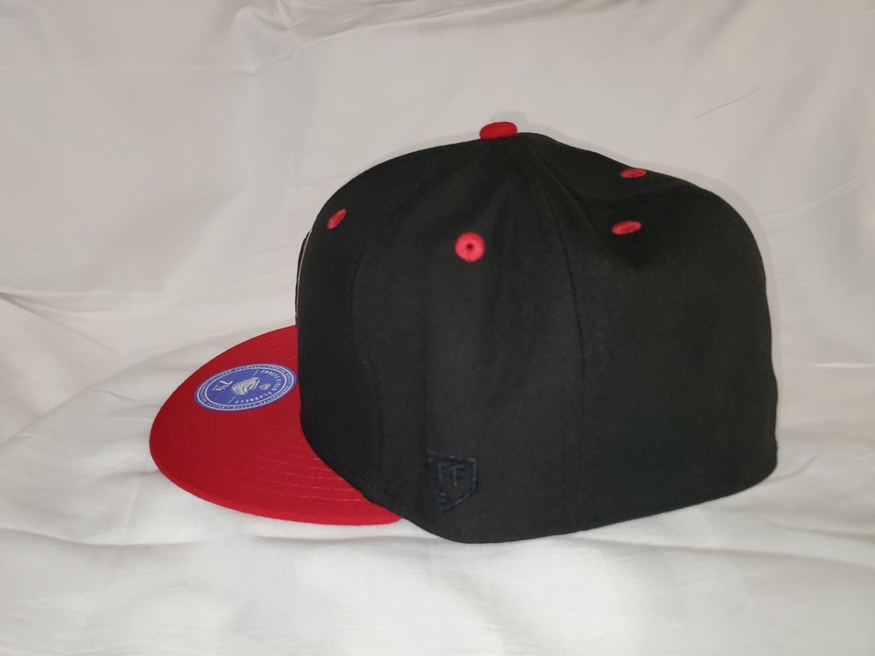 MEXICO DIABLOS EFF DNA EBBETS FIELD BLACK RED FITTED HAT SZ 7 5/8 MENS ...