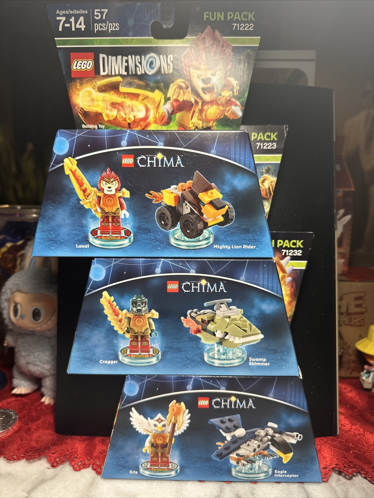 LEGO Dimensions Legends Of Chima Lot 71222 71223 71232 Eris Cragger ...