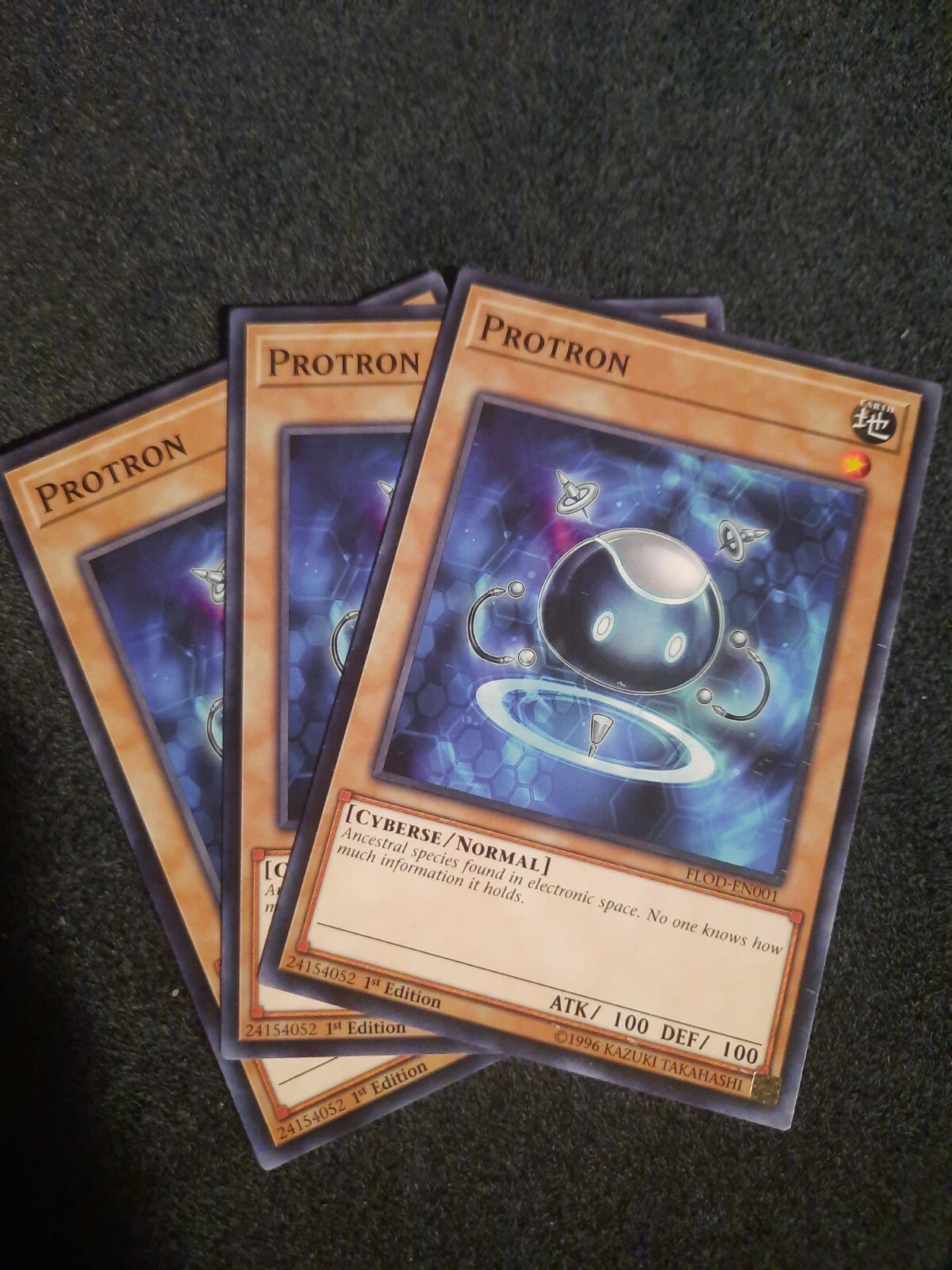 x3 Protron - FLOD-EN001 - Common - 1st Edition Yu-Gi-Oh! M/NM | eBay