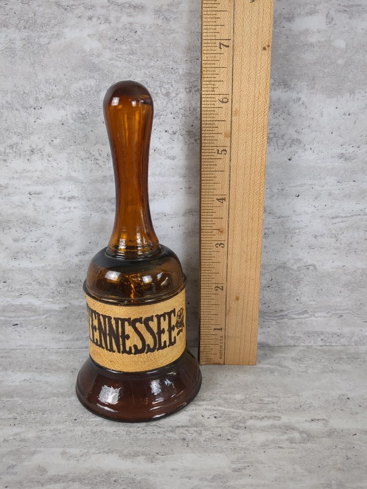 Vintage Brown Glass Bell, Tennessee, w/ Glass Clapper | eBay UK