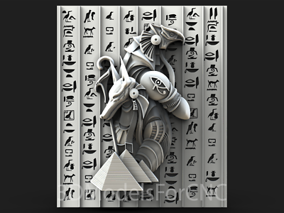 3D Model STL File for CNC Router Laser & 3D Printer Egyptian Gods 2 | eBay