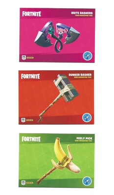 2020 PANINI FORTNITE SERIES 2 "HARVESTING TOOLS" (PICK AXES) SET!! 37 ...