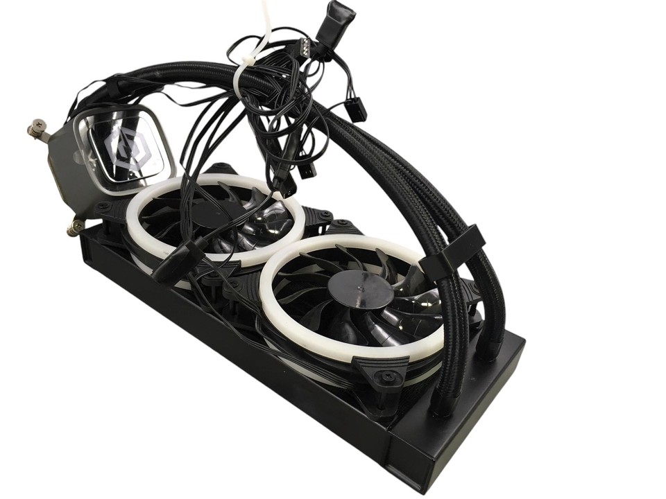 CyberPower AIO Liquid Cooler 2 RGB Fans 240MM Intel Cooler LGA1700 | eBay