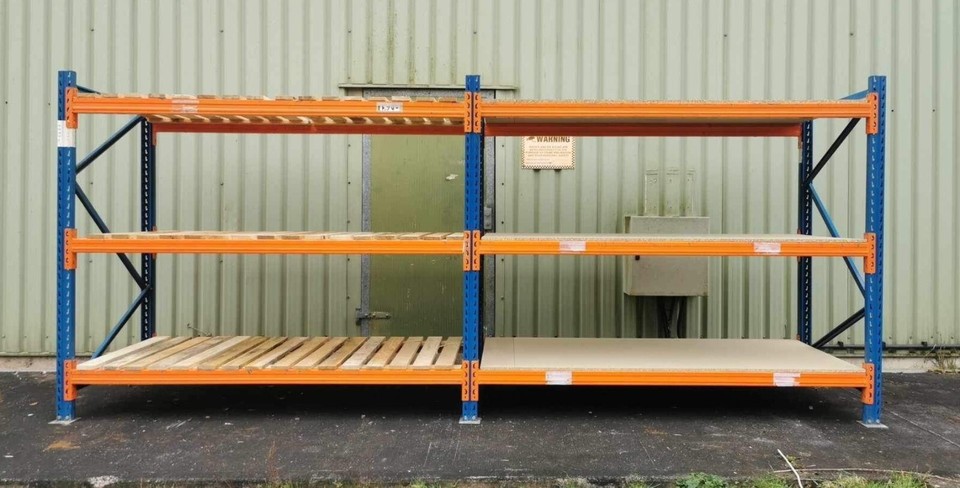 Used STOW Heavy Duty Storage Racking Shelving 2M tall x 1.1M Deep -2-5 ...