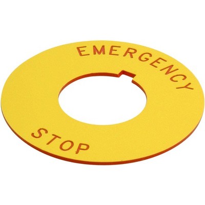 10250TRP79 - Eaton 10250T Series Round Pushbutton Legend Plate Yellow E ...