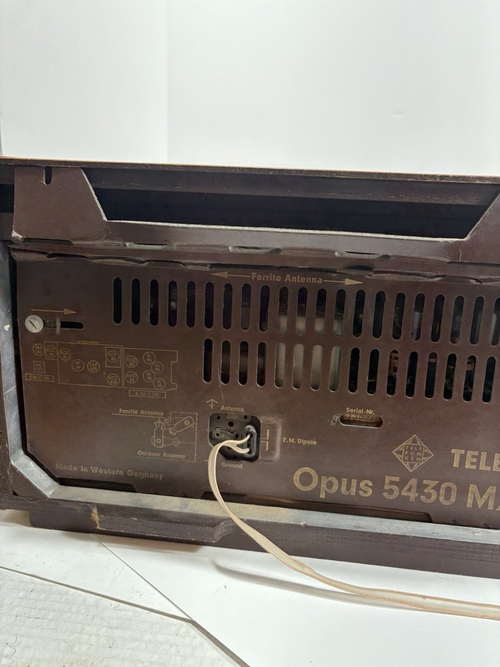 Telefunken Opus 5430 MX Hi Fi 110v USA AM-FM Tube Amp Radio RARE Parts ...