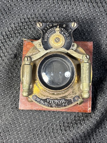 Antique Rochester Optical Camera Lense Bausch & Lomb Patent 1891 VICTOR ...
