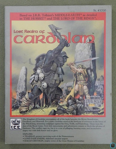 Lost Realm of Cardolan (Middle Earth Role Playing MERP) ICE Iron Crown ...