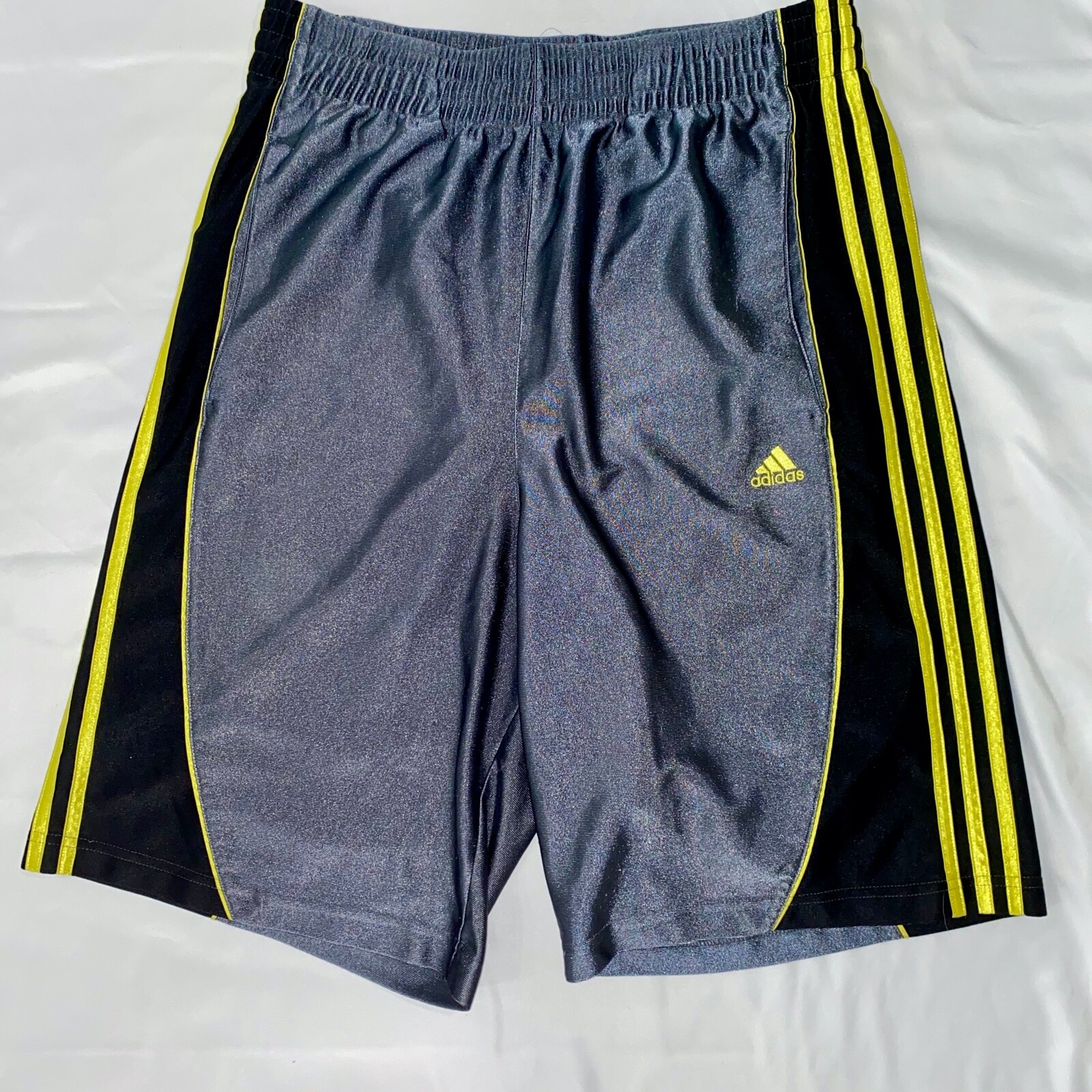 Super Rare Adidas Basic 3 Stripe Basketball Shorts Da… - Gem
