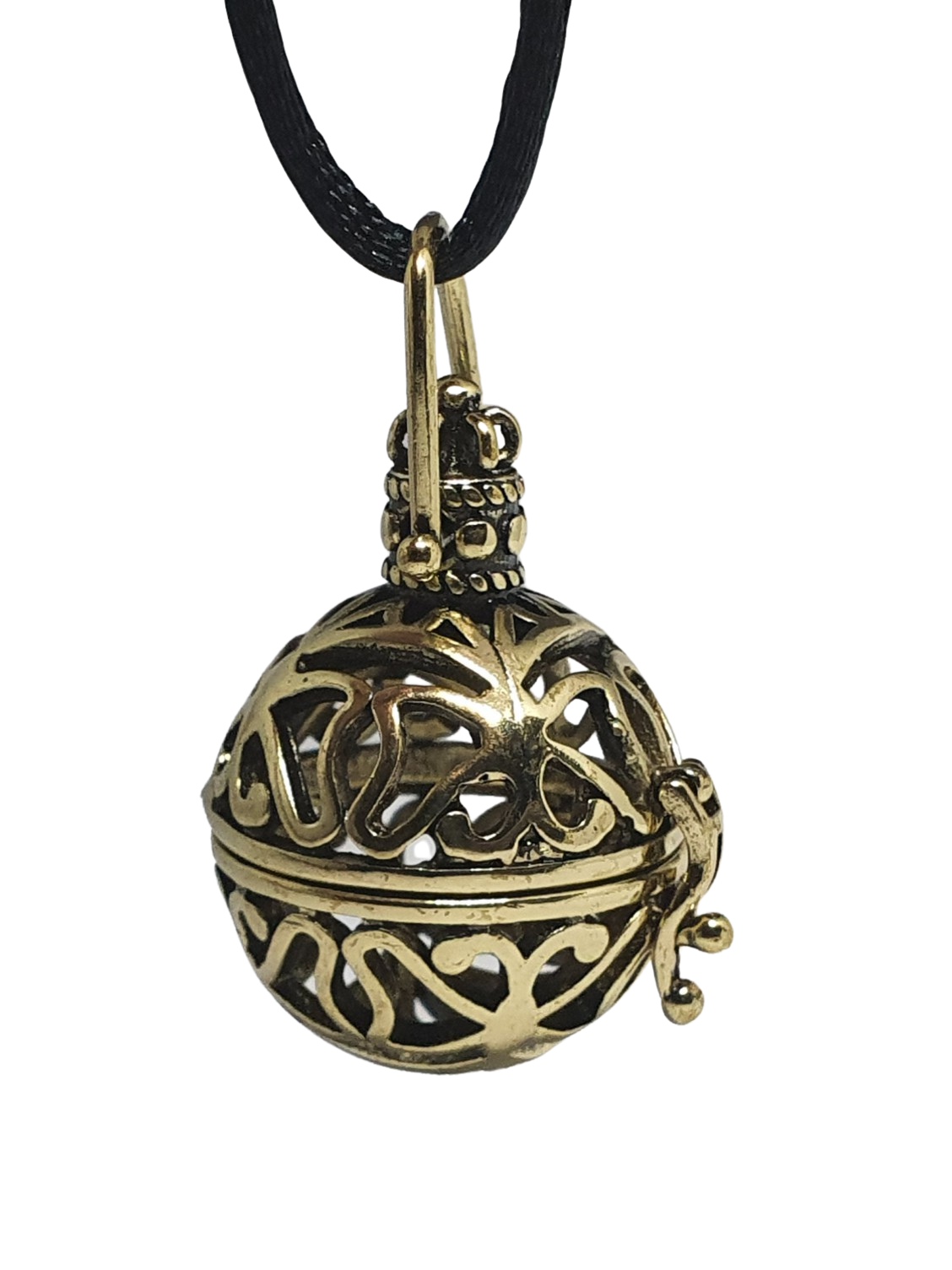 Angel Caller Locket Necklace Harmony Ball Butterfly Hinged Tie Cord ...