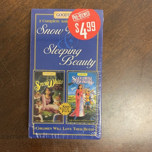 Snow White & Sleeping Beauty Combo VHS Vintage Goodtimes Pre-Viewed ...