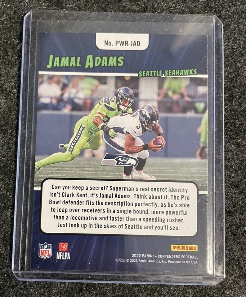 2022 Panini Contenders Power Players Jamal Adams Seattle Seahawks #PWR ...