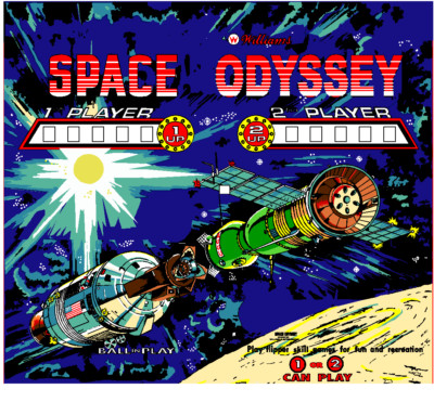 Williams Space Odyssey Pinball Machine Next Gen Translite backglass | eBay