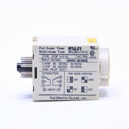 * FUJI ST3 ST3P A-F-UL TIMER 0-12 HOURS, 24VDC, 5AMP, 240VAC | eBay