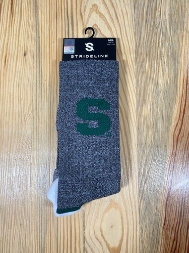 Michigan State Strideline Medium/Large Premium Crew Socks Full Knit ...