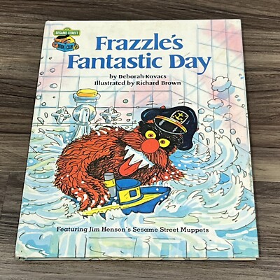 Vintage 1980 Sesame Street Hardcover Monster Book Frazzle’s Fantastic ...
