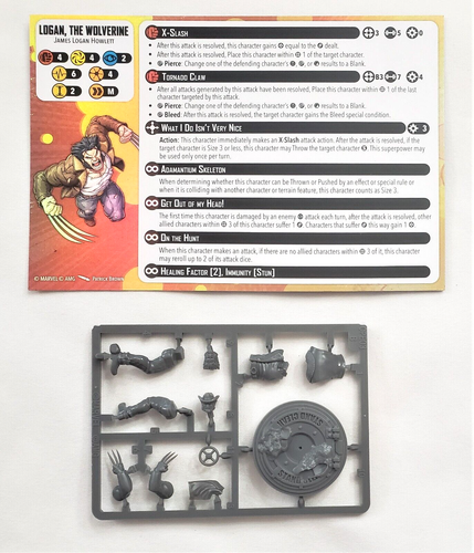 Marvel Crisis Protocol Wolverine Logan from Rival Weapon X, NO Tactics ...