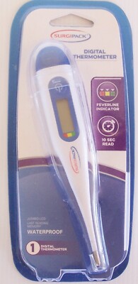 BRAND NEW SURGIPACK DIGITAL THERMOMETER SLIMLINE DESIGN 6344 | eBay ...